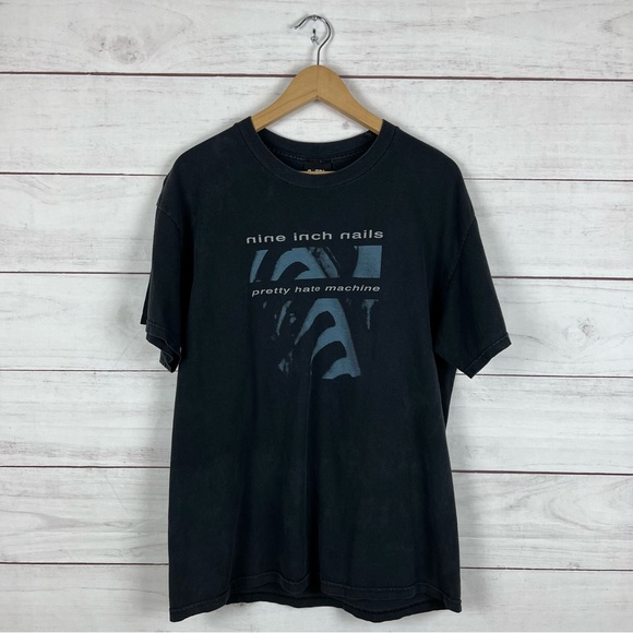 Vintage | Shirts | Vintage 99s Nine Inch Nails Pretty Hate Machine Band ...
